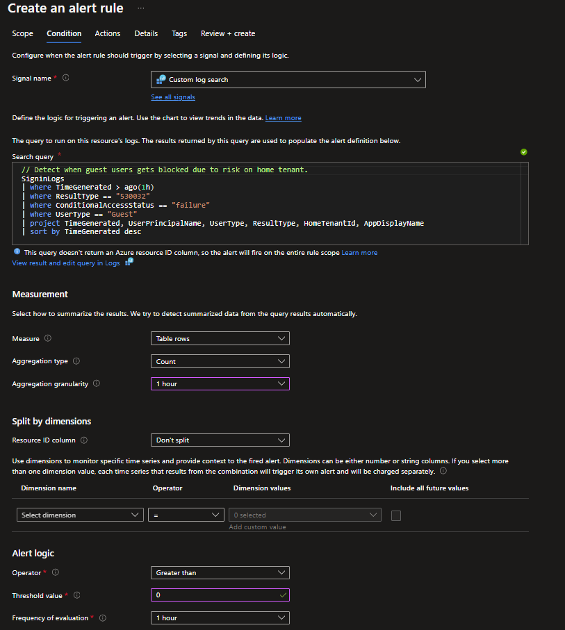Detect when Entra ID guest account get blocked due to risk on home ...